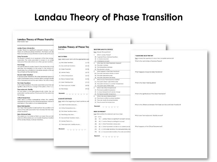 Landau Theory of Phase Transition | Teaching Resources