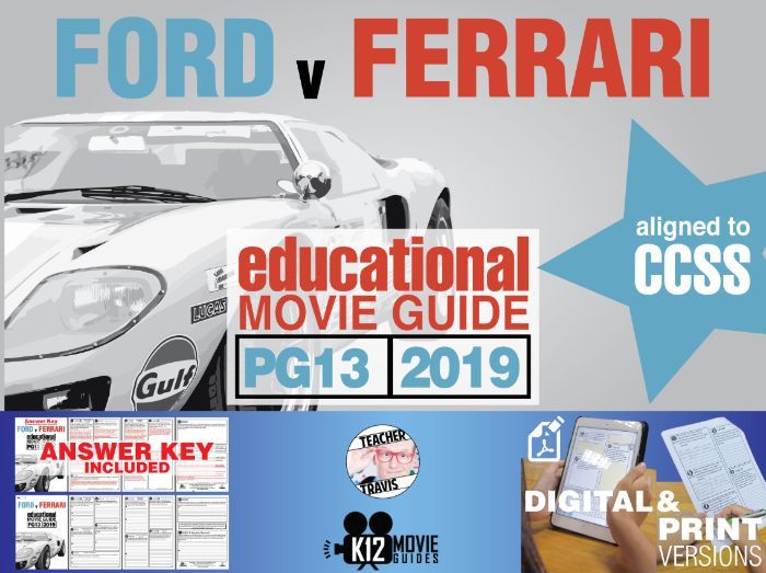 Ford v Ferrari Movie Guide | Questions | Worksheet (PG13 - 2019 ...
