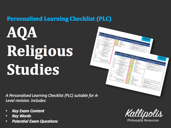 AQA KS5 Religious Studies: Unit 1 Philosophy of Religion - Personalised ...
