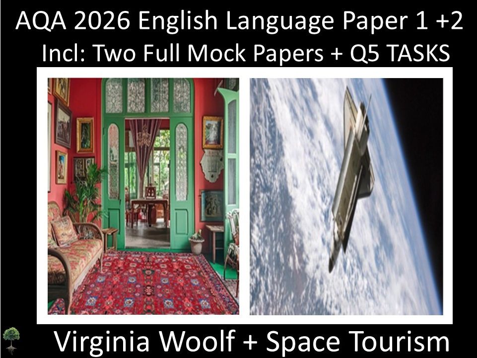 Two AQA 2026 English Language Paper 1 + 2 Mock | Q5 DIFFERENTIATED ...