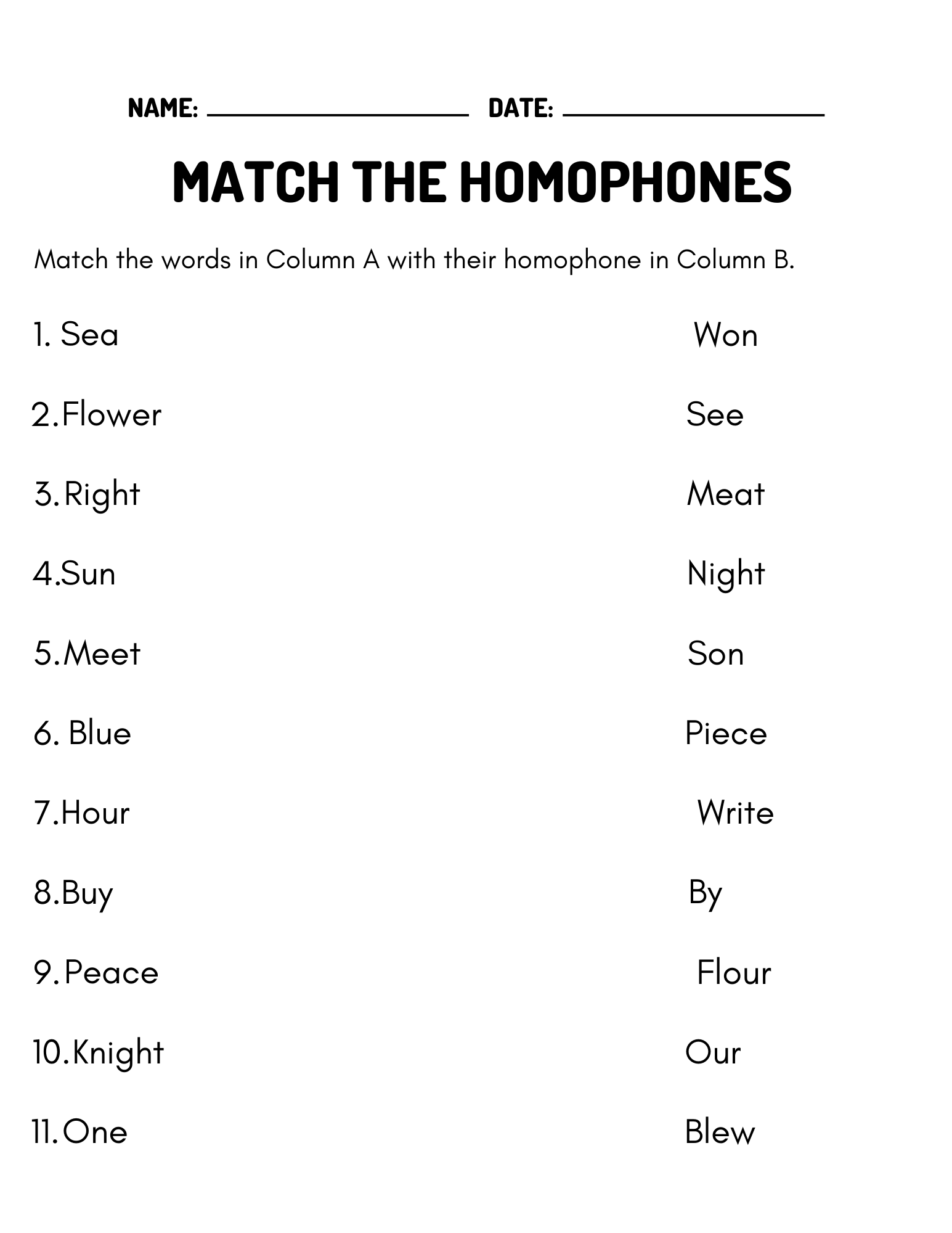 Homophones and Homographs – Grammar Worksheets | Teaching Resources