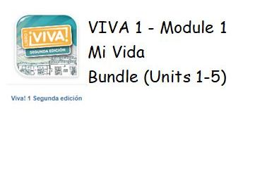 Viva 1 - Module 1 - Mi Vida (Units 1-5) - Full PPT lessons (x5 ...