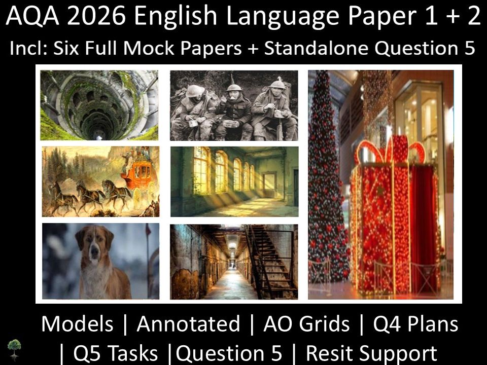 Six AQA 2026 English Language Paper 1 Mocks + Question 5 | Layered Exam ...