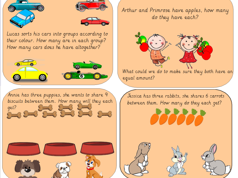 Year 1 Sharing Introducing Division Lesson Pack Teaching Resources