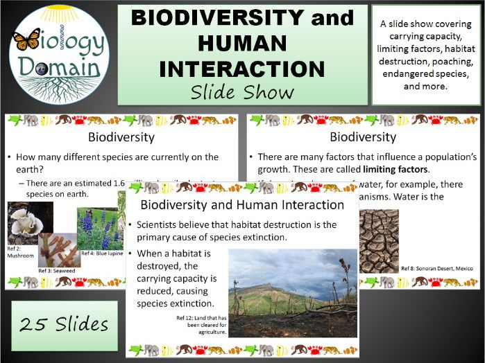 Biodiversity and Human Interaction Slide Show | Teaching Resources