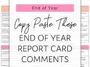 Effort and Attitude Comment Bank and Targets for Reports | KS1 & KS2 ...