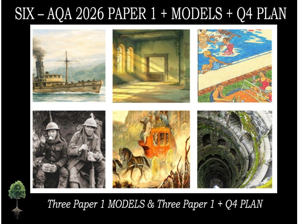 SIX - AQA PAPER 1 | 2026 FULL MOCKS | MODELS | Q4 PLAN | Teaching Resources