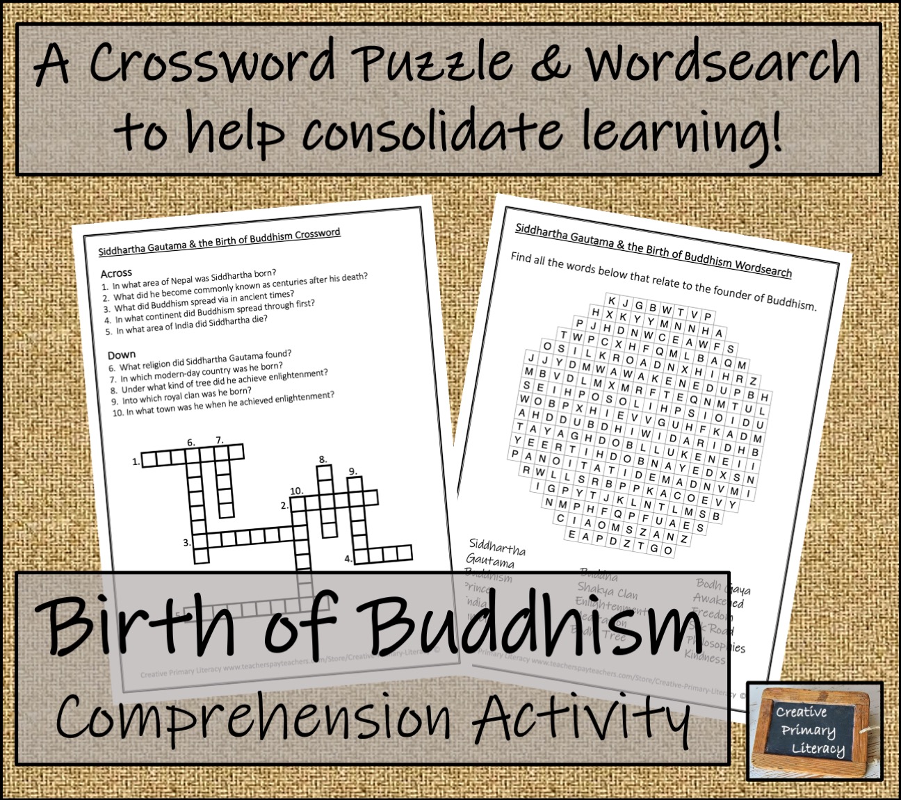 Year 5 or Year 6 Siddhartha Gautama & the Birth of Buddhism Reading ...