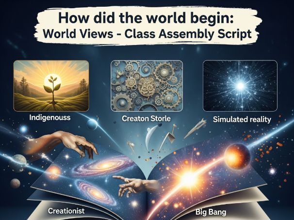 How did the world begin: World Views - Class Assembly Script | Teaching ...