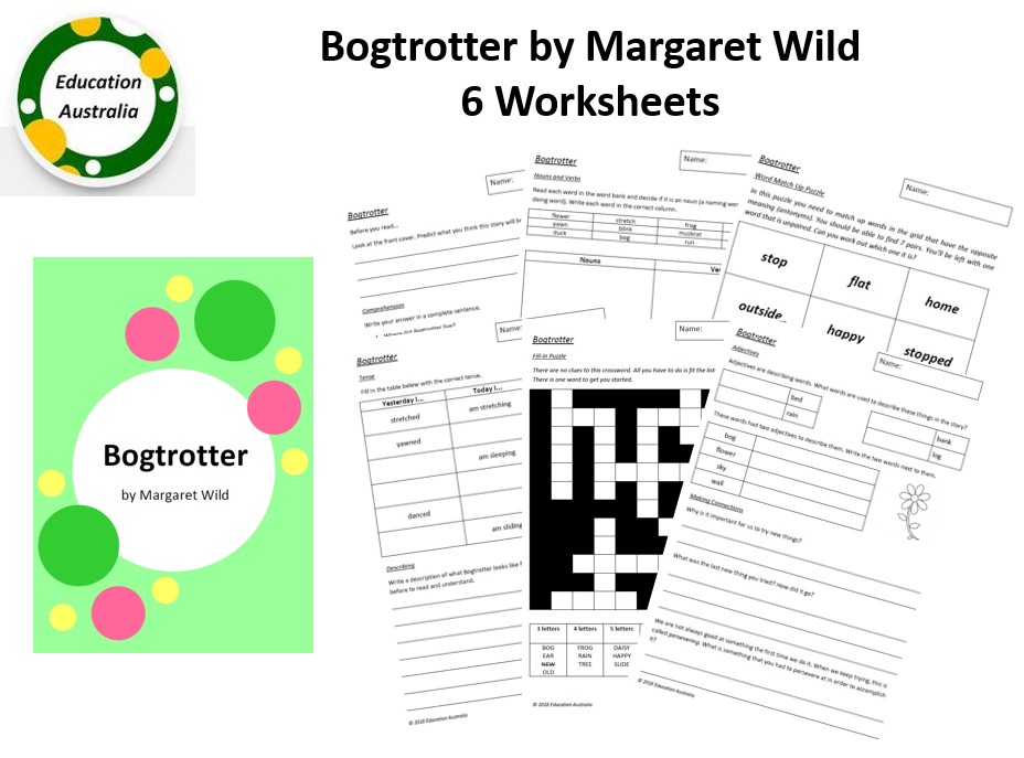 Bogtrotter by Margaret Wild and Judith Rossell - 6 Worksheets - Reading ...