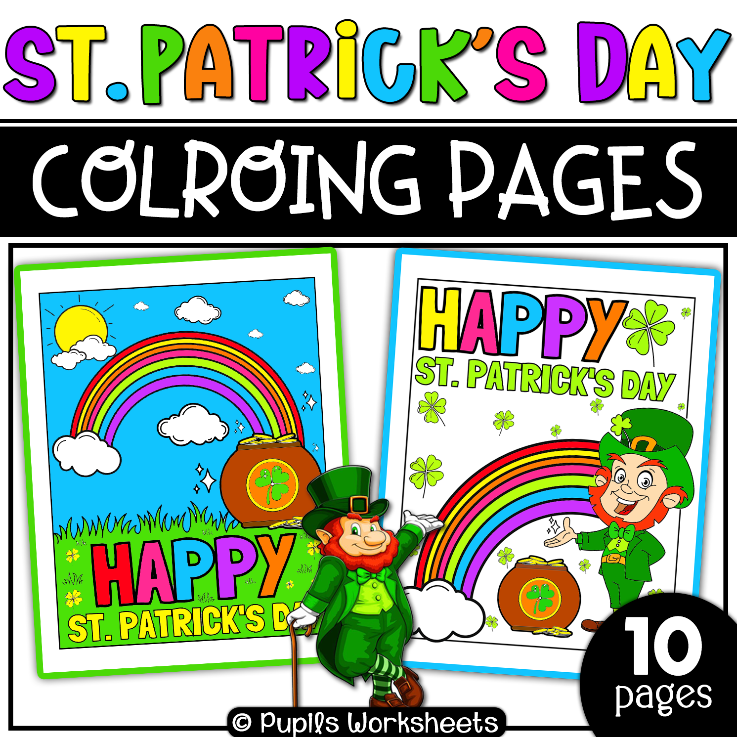 St. Patrick’s Day Coloring Pages Activity | Teaching Resources