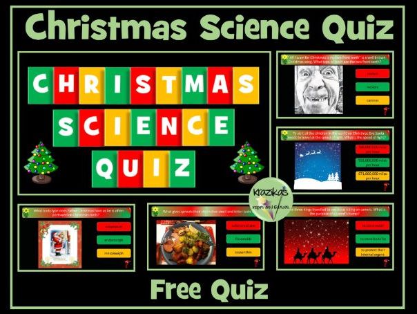 Science Christmas Quiz | Teaching Resources