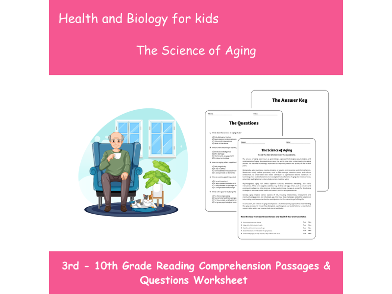 The Science of Aging Reading Comprehension Passages & Questions ...