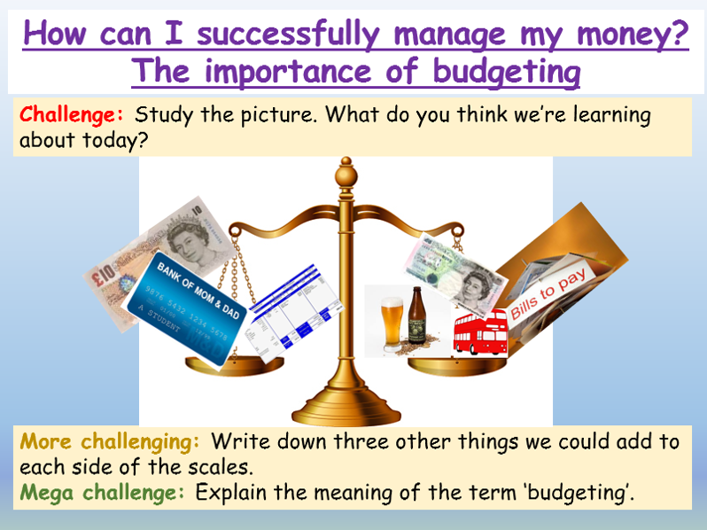 Money Income And Outgoings Teaching Resources
