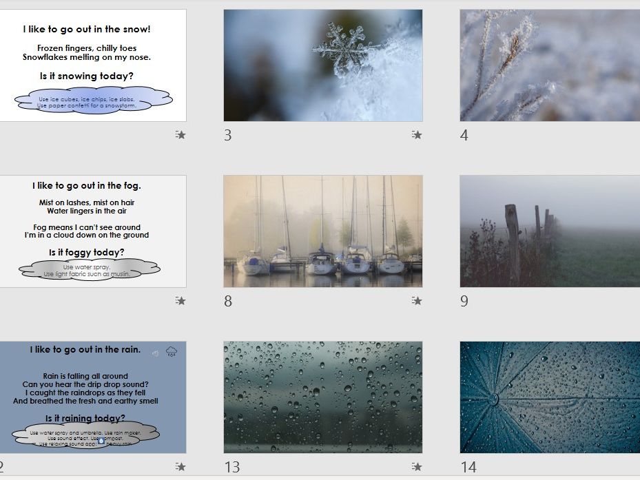 Weather Sensory Poem Teaching Resources Weather Sensory Poem Teaching Resources