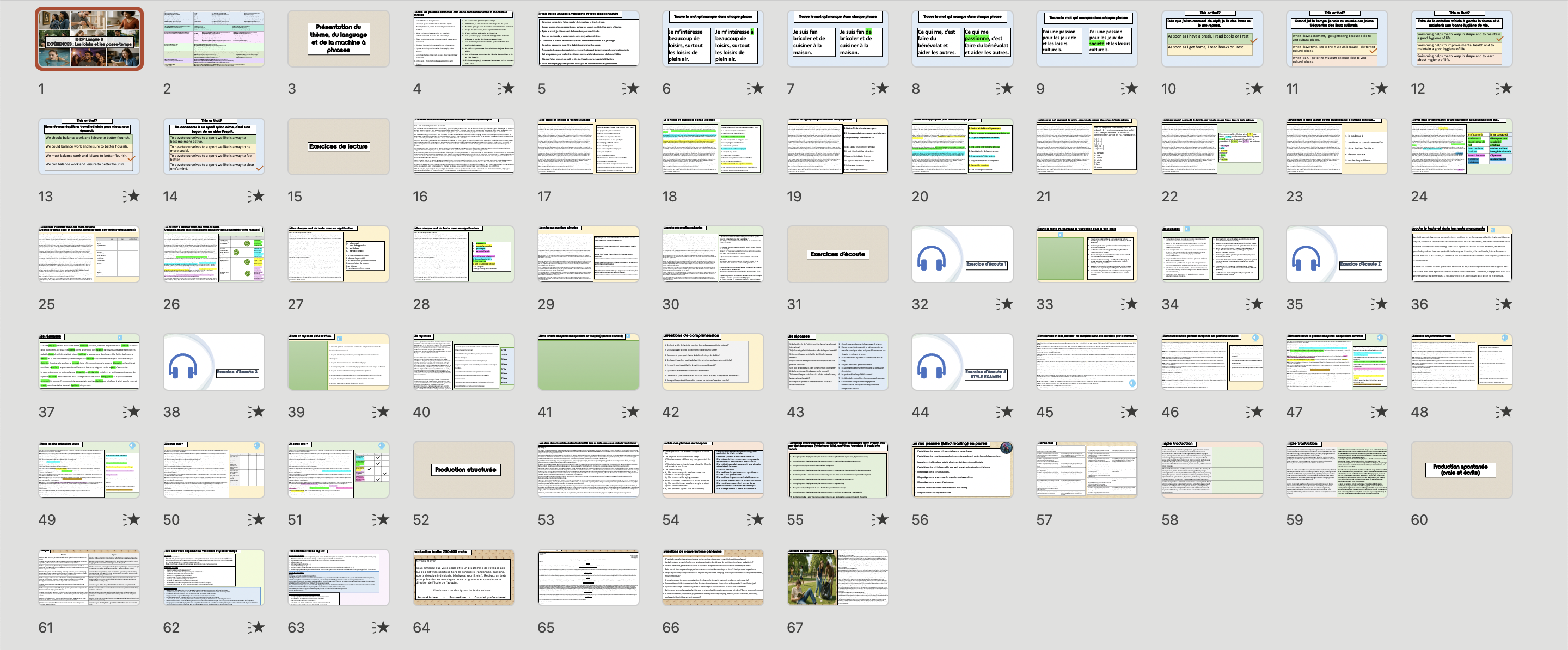 5. IB DP French B: EXPÉRIENCES : Les loisirs et les passe-temps ...