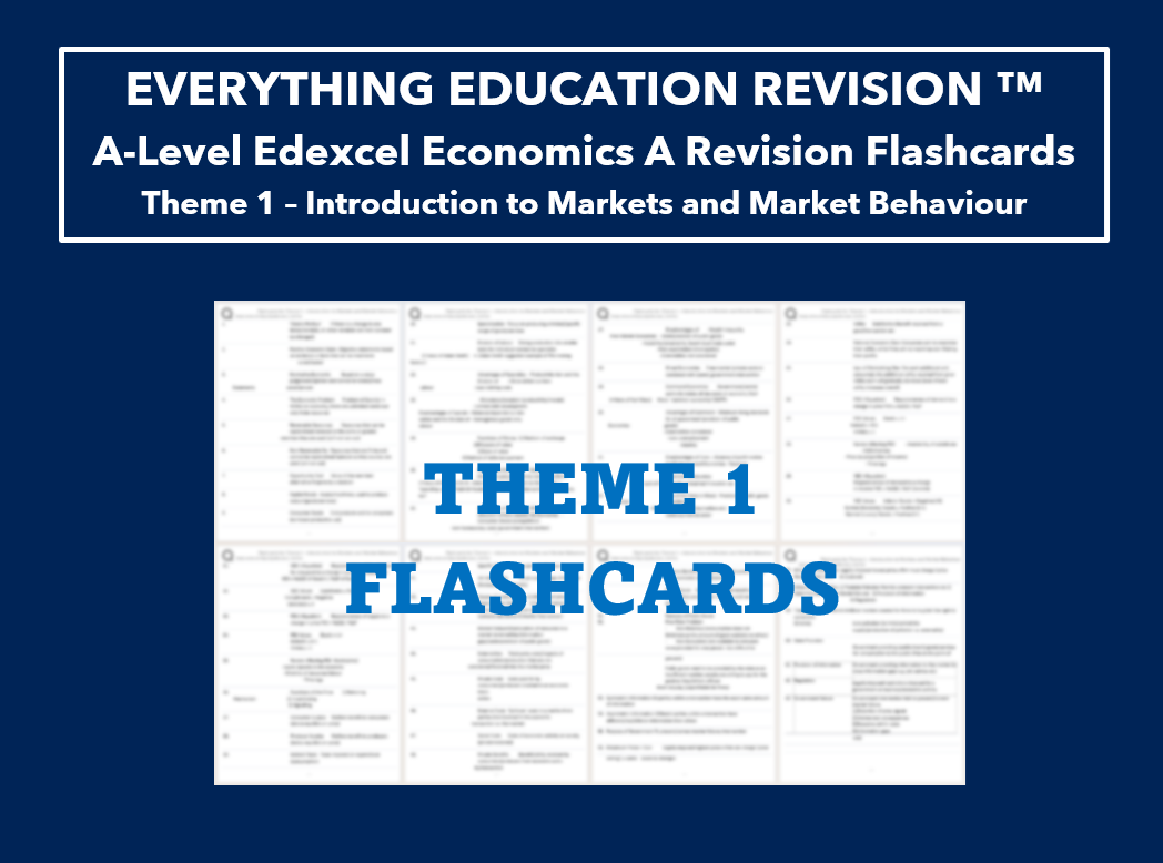 A-Level Edexcel Economics A Flashcards for Theme 1 – Introduction to ...