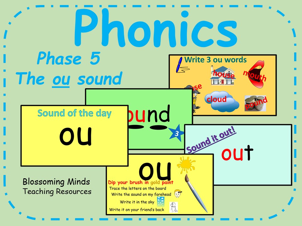 Phonics Phase 5 The ou Sound Teaching Resources