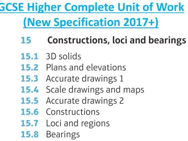 Secondary construction, loci and scale drawing resources