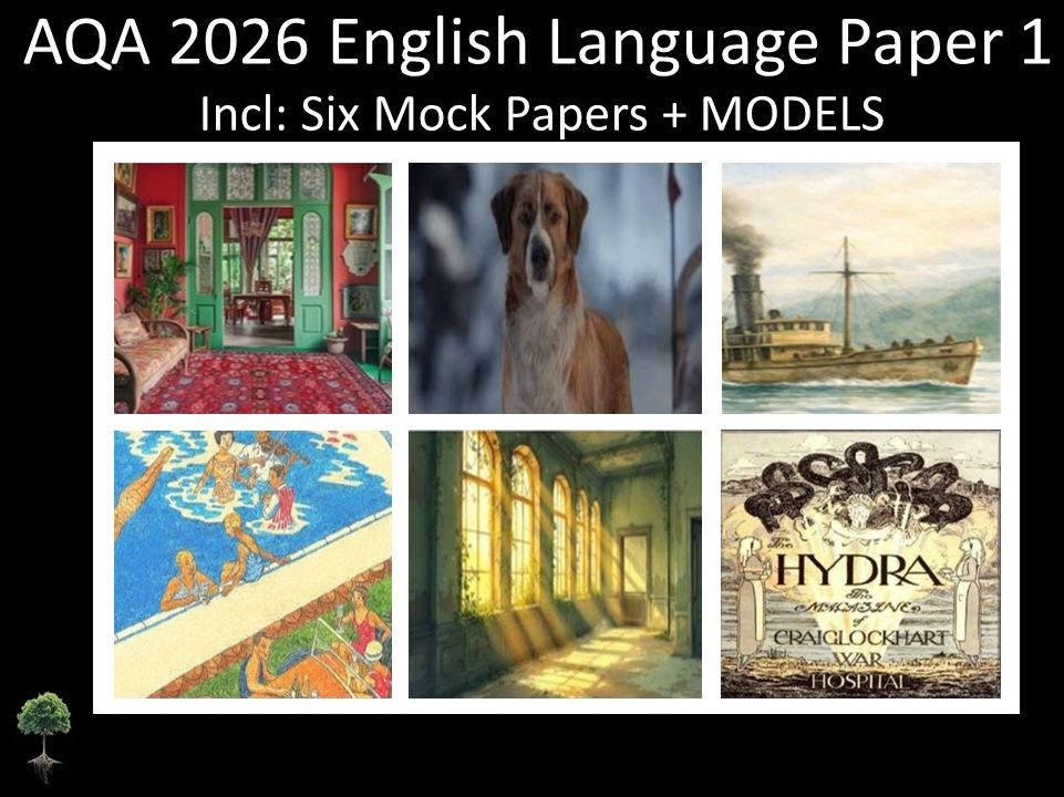 Six AQA 2026 GCSE English Language Paper 1 Mocks | Models | Teaching ...