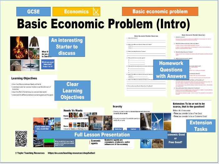 The Economic Problem - Introduction to Economics - GCSE Economics ...