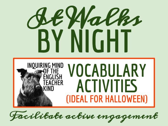 "It Walks by Night" by Henry Kuttner | Halloween English Activities ...
