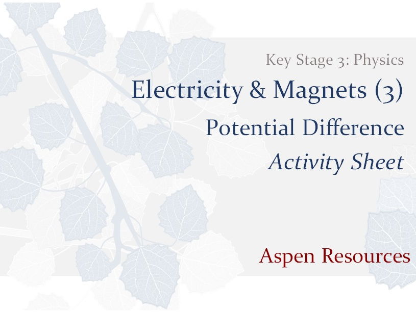 Secondary energy and electricity resources