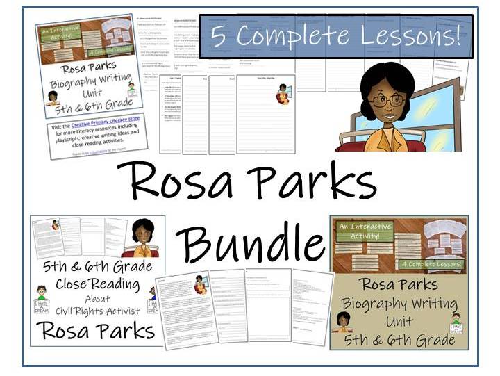 UKS2 History - Bundle of Rosa Parks Activities by Irvine109 | Teaching ...