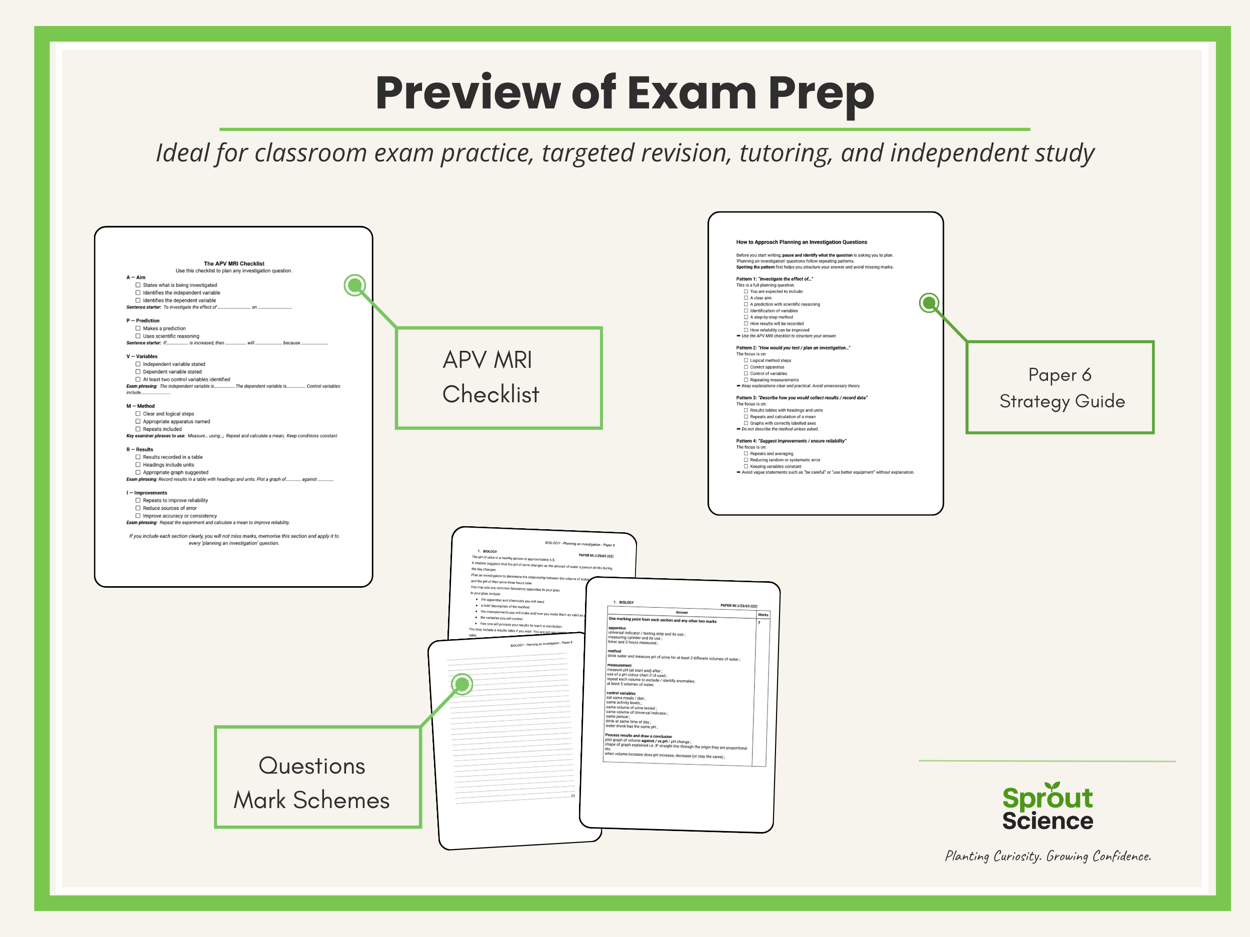 Planning an Investigation | Paper 6 Exam Prep (Biology) | Teaching ...