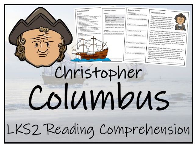 LKS2 History - Christopher Columbus Reading Comprehension & Biography ...