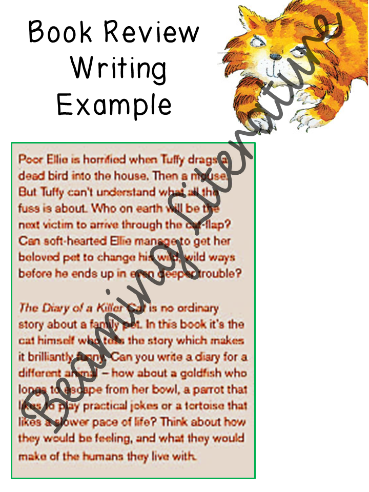 The Diary of a Killer Cat by Anne Fine- Writing a Book Review (Heavily ...