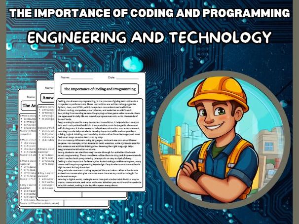 The Importance of Coding and Programming Reading Comprehension Passages & Questions Worksheets ...
