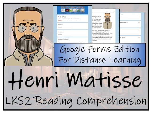 LKS2 Famous Artists Volume 2 Reading Comprehension Activity Bundle ...