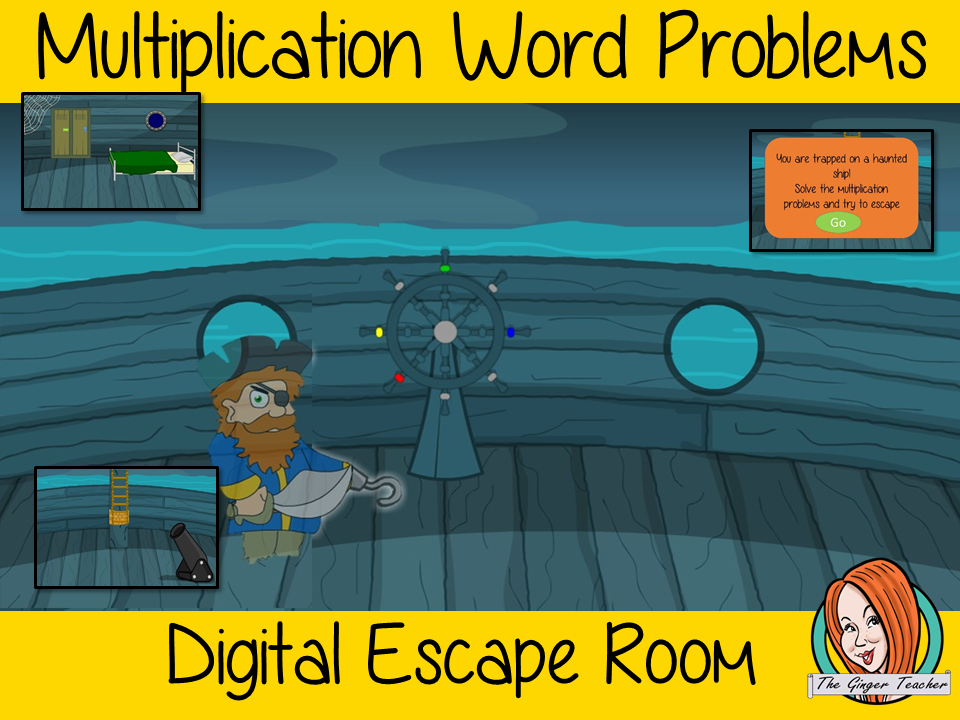 Multiplication Word Problems Escape Room Teaching Resources