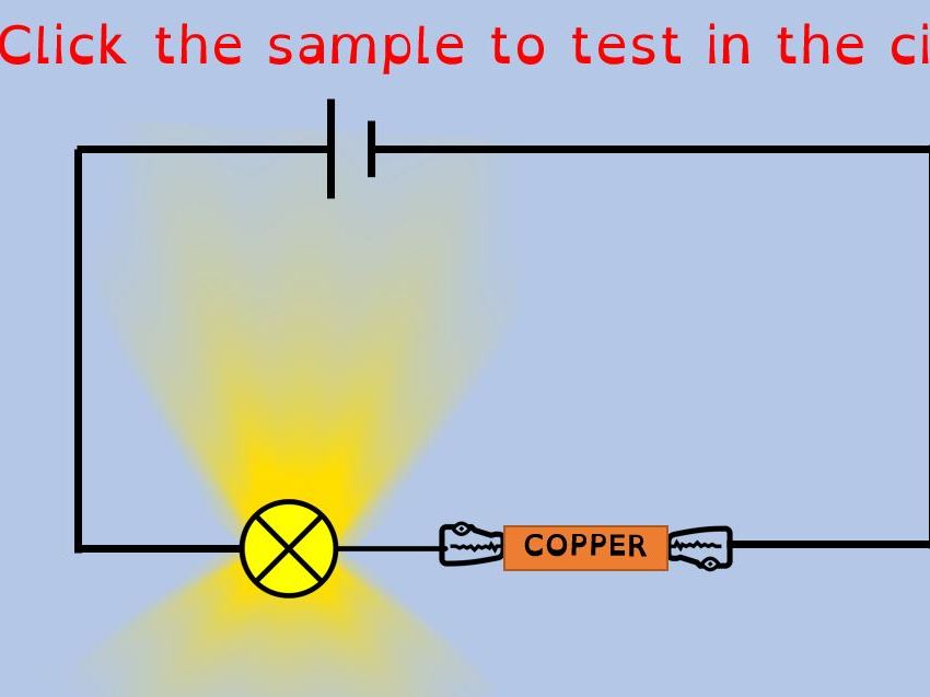 Conductors and insulators PowerPoint animation | Teaching Resources