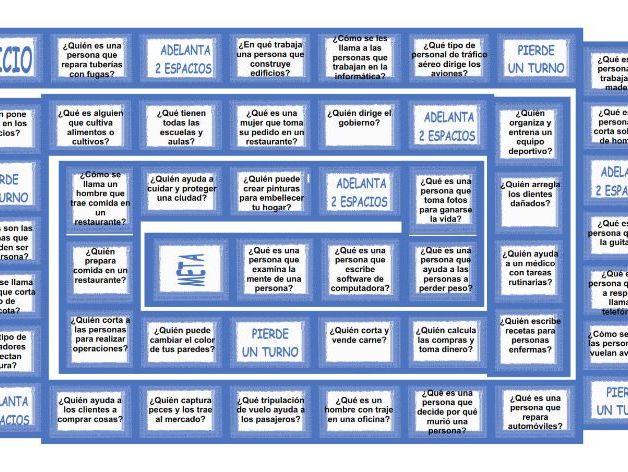 Jobs and Professions Spanish 4 Worksheet-2 Game-1 Exam Bundle ...