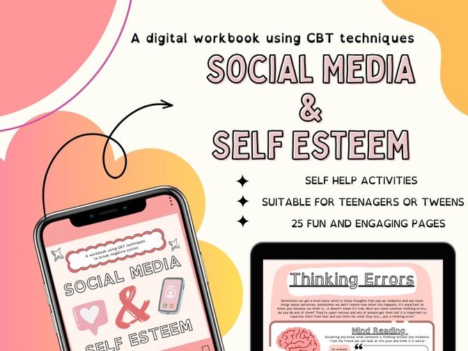 ‘Social Media, Body Image and Self Esteem’ worlbook | Teaching Resources