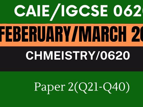Igcse Help Igcse Chemistry 0620