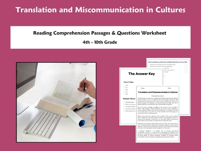 Translation and Miscommunication in Cultures: Reading Comprehension ...