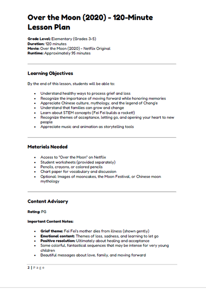 'Over the Moon' Lesson Plan for Lunar Year (Grades 3–5) | Teaching ...