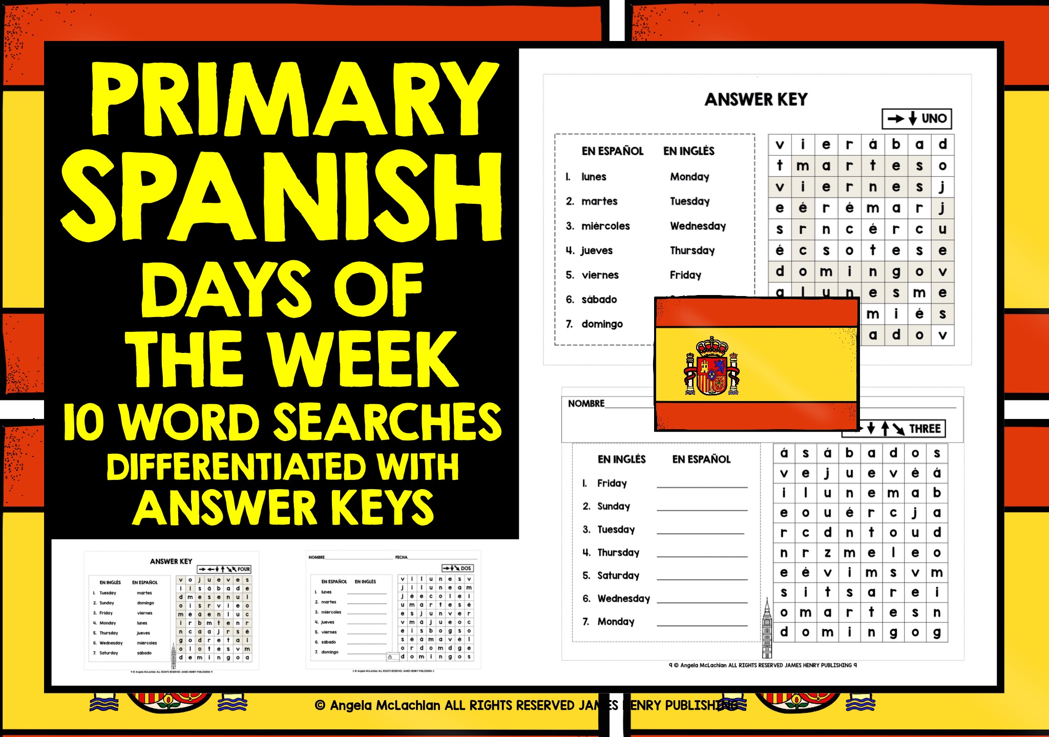 Weekdays In Spanish