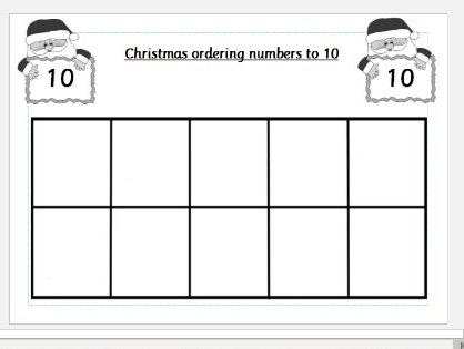 Ordering numbers Christmas theme | Teaching Resources