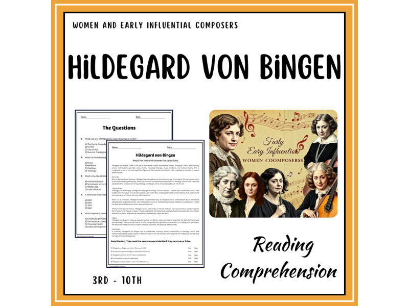 Hildegard von Bingen - Reading Comprehension Passages & Questions ...