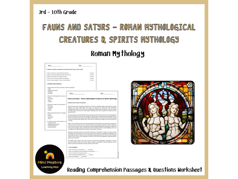 Fauns and Satyrs - Roman Mythological Creatures & Spirits Mythology ...