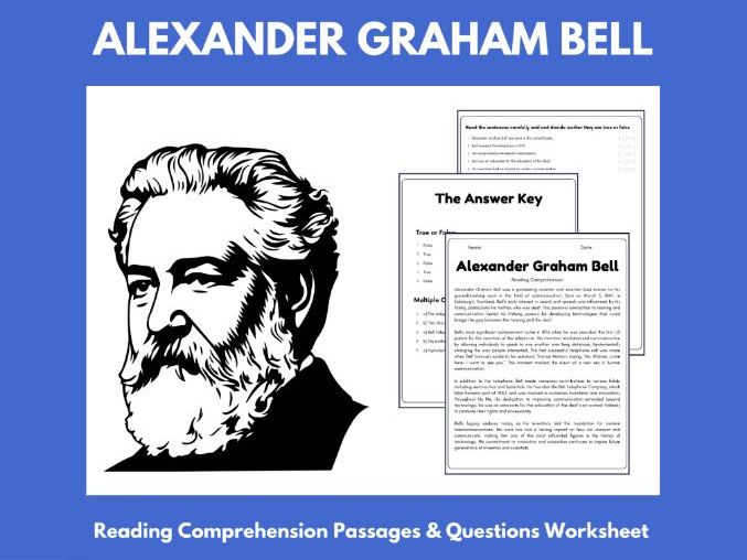 Alexander Graham Bell: Reading Comprehension Passages & Questions ...