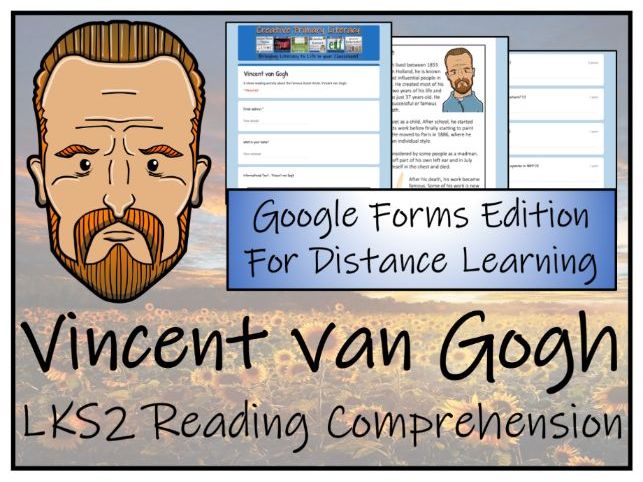 LKS2 Twelve Famous Artists Reading Comprehension Activity Bundle ...