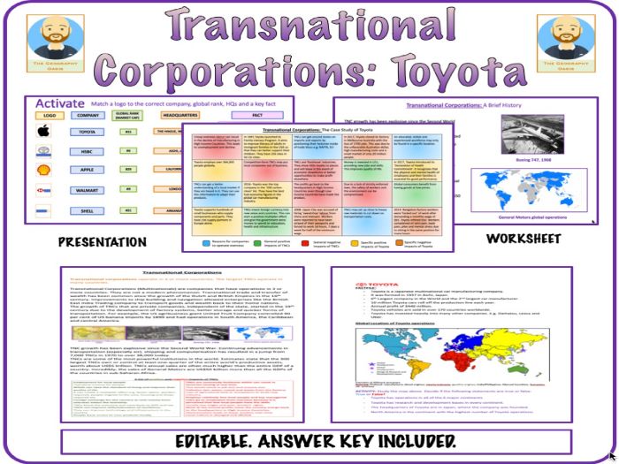 Transnational Corporations (Multinationals)- Toyota by ...