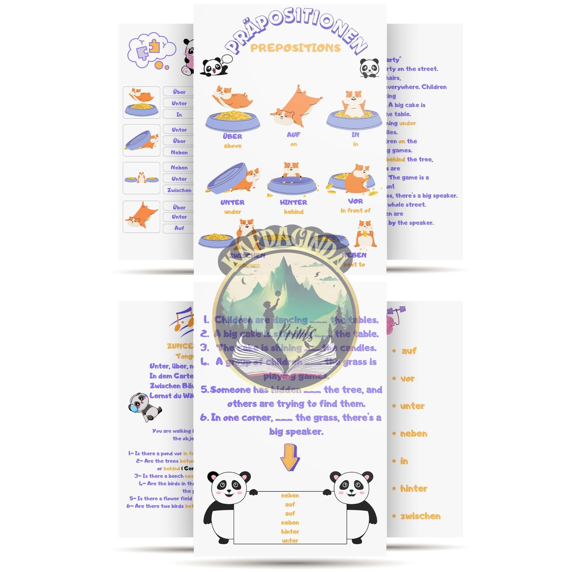 German Learning - Prepositions ( Präpositionen ) | Teaching Resources