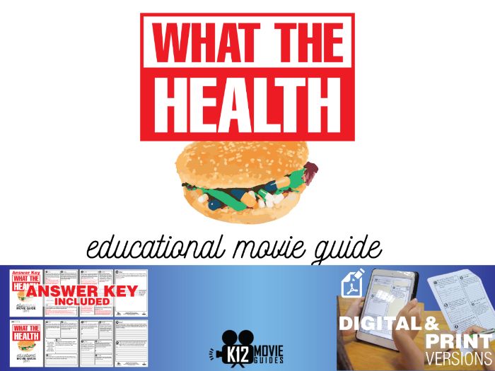 What the Health Documentary Movie Guide | Questions | Worksheet (2017 ...