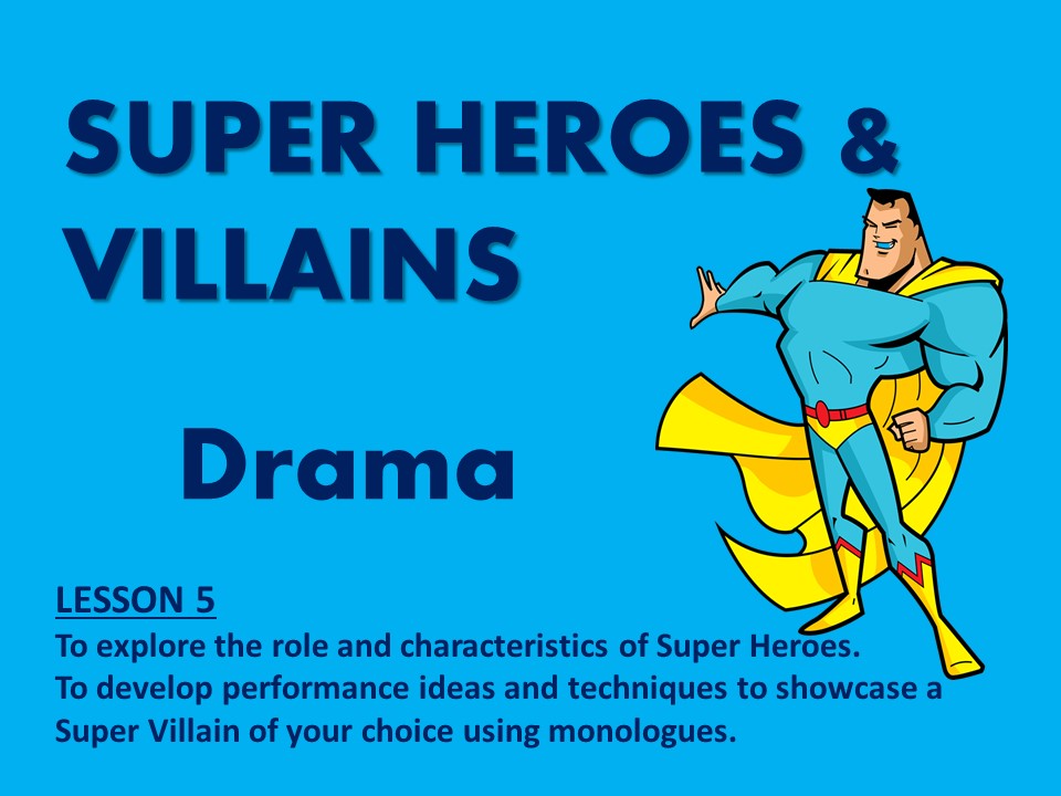 Super Heroes and Villains: Extensive Drama resource pack | Teaching ...